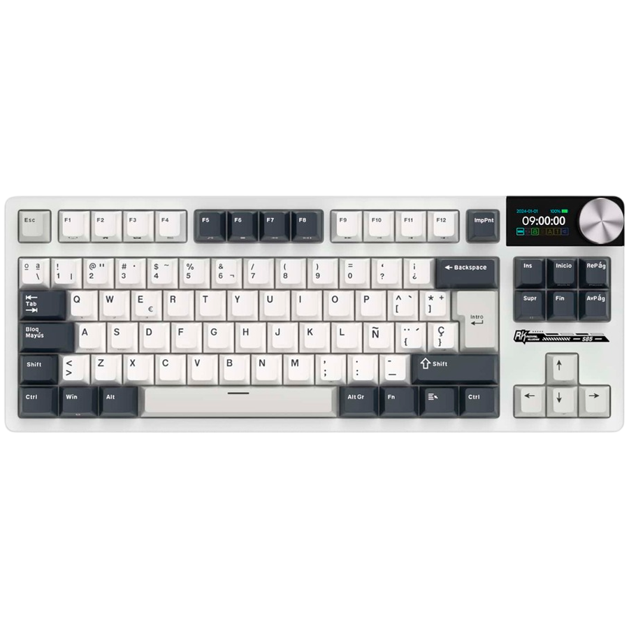 ROYAL KLUDGE ROYAL KLUDGE RK S85 White Night Gaming Keyboard Cloud switch